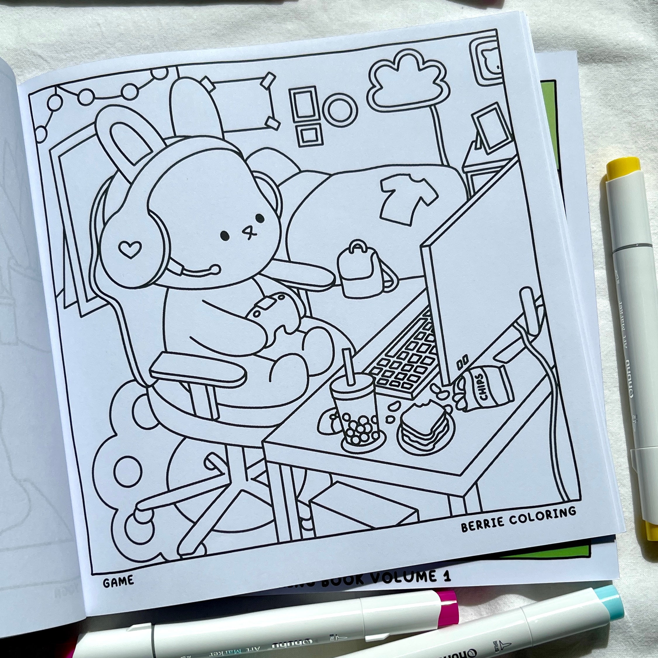 Volume 1 Coloring Book – Berrie Coloring