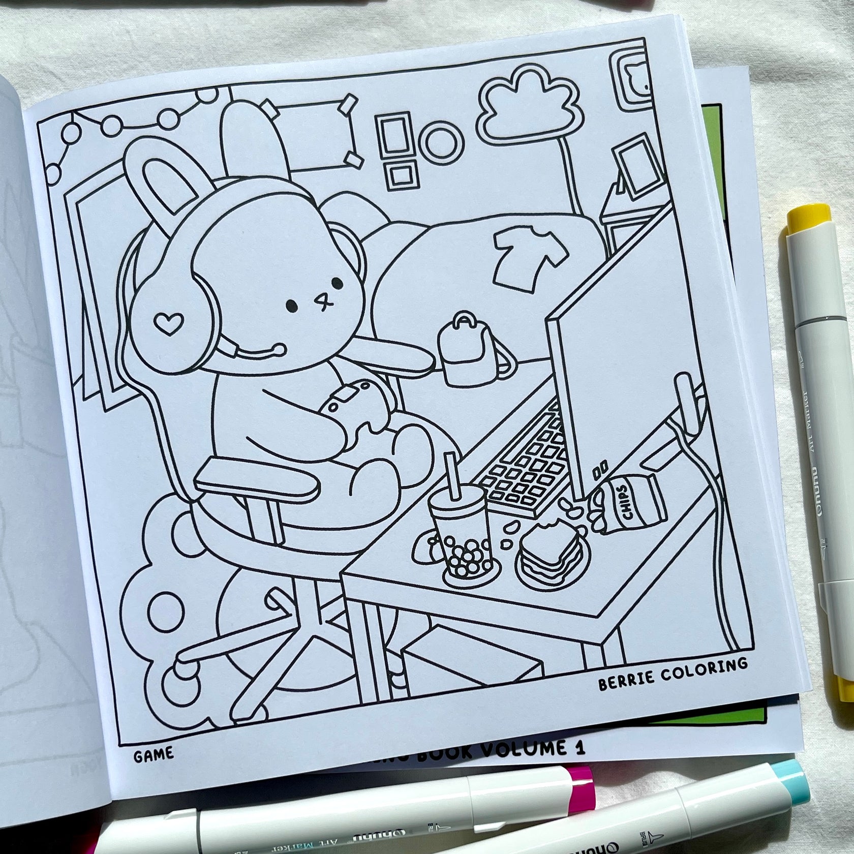 Volume 1 Coloring Book – Berrie Coloring